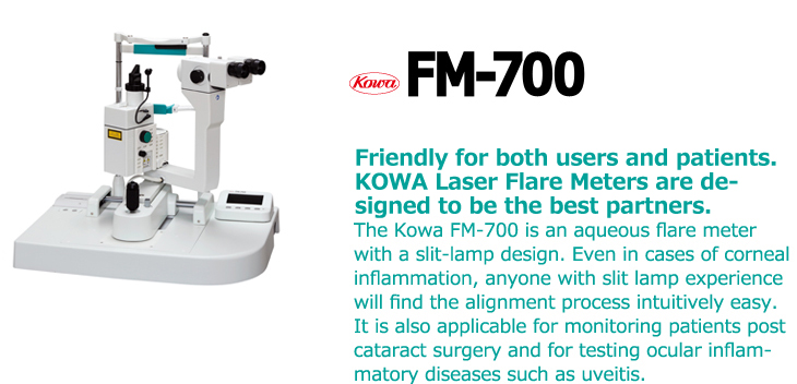 FM-700 | Laser Flare Meters | KOWA Technology for Life Science